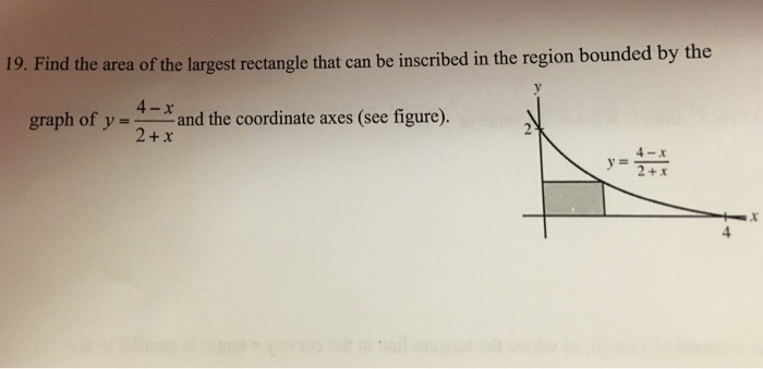 Solved Find the area of the largest rectangle that can be | Chegg.com