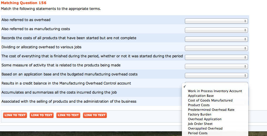 Solved Matching Question 156 Match the following statements | Chegg.com