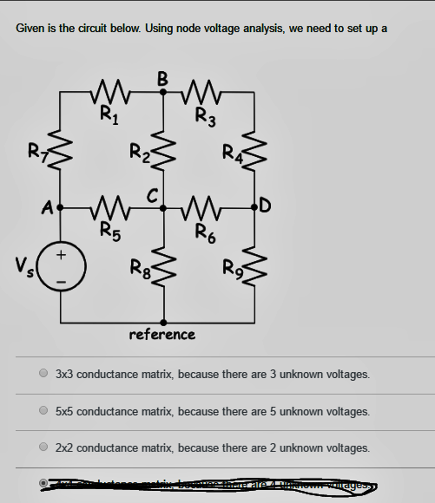 Solved Given is the circuit below. Using node voltage | Chegg.com Solved Given is the circuit below. Using node voltage | Chegg.com