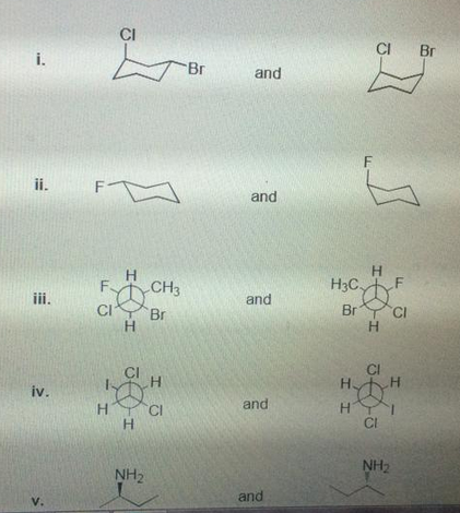 Solved classify the following pairs as identical, structural | Chegg.com