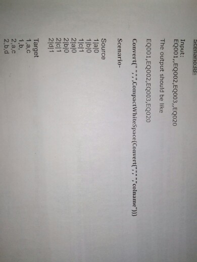Solved Scénario38- Input: EQ001,,EQ002,EQ003,, EQ020 The | Chegg.com