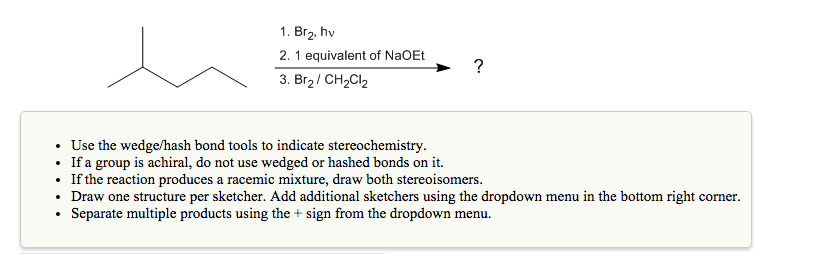 Solved Use the wedge/hash bond tools to indicate | Chegg.com