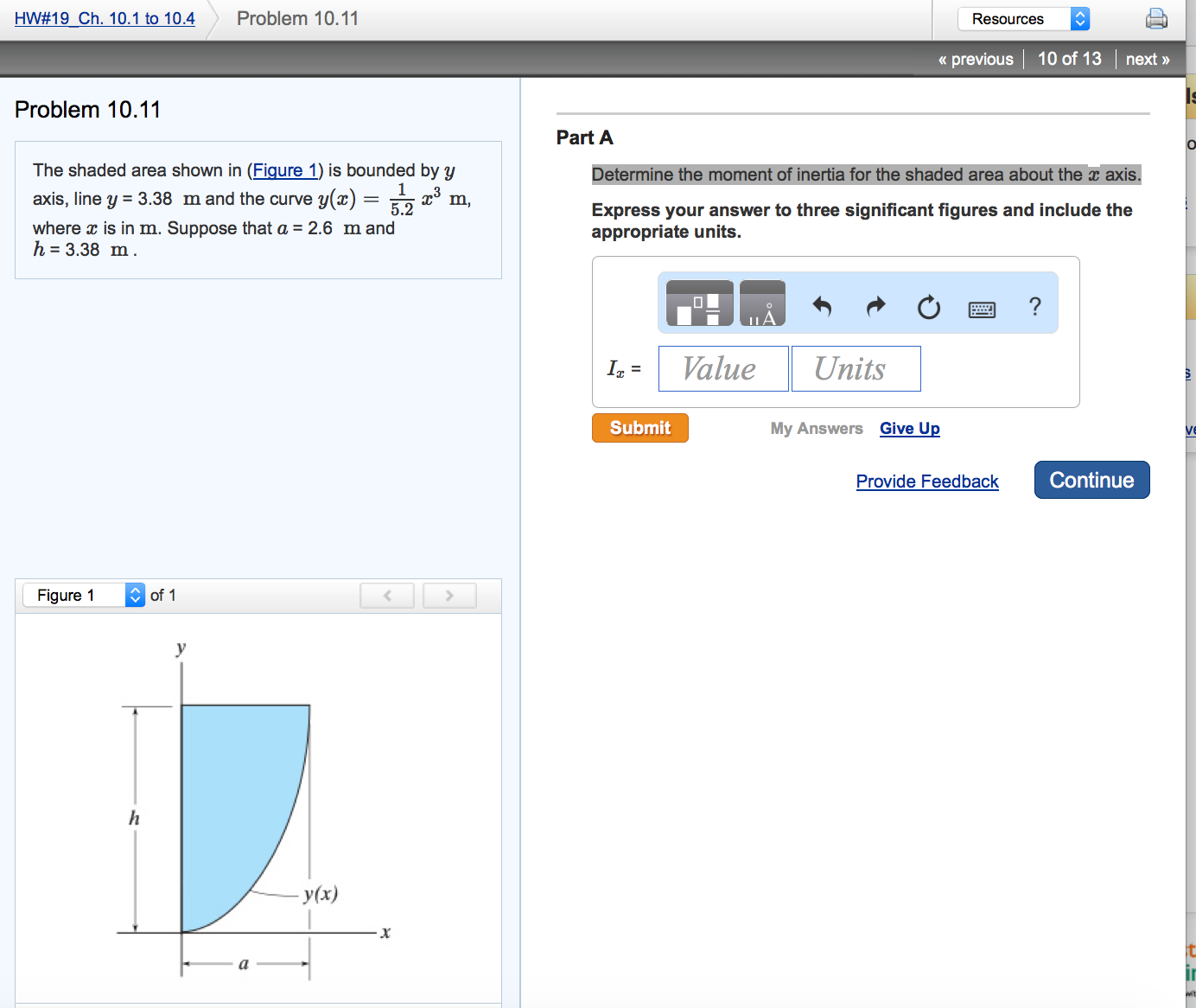 Solved Resources B « previous | 10 of 13 next » HW#19 Ch. | Chegg.com