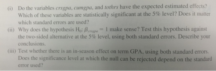 Solved Econometrics Question From Introductory