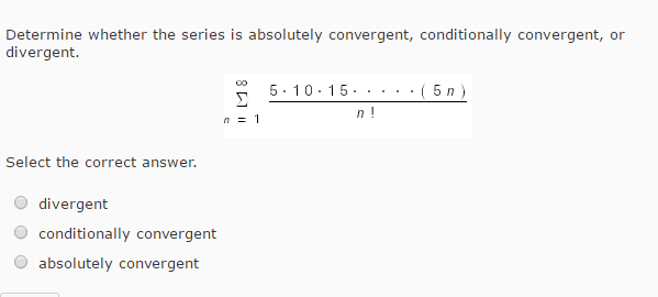 Solved Determine whether the series is absolutely | Chegg.com