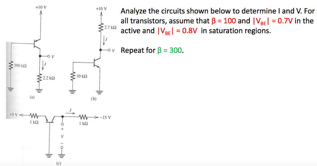 Solved Analyze the circuits shown below to determine I and | Chegg.com