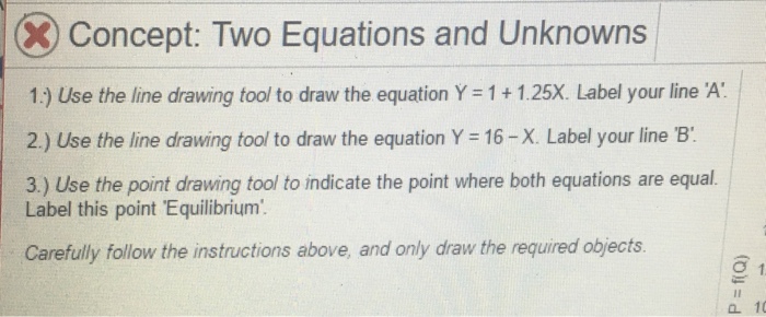 Solved Use the line drawing tool to draw the equation Y = 1 | Chegg.com