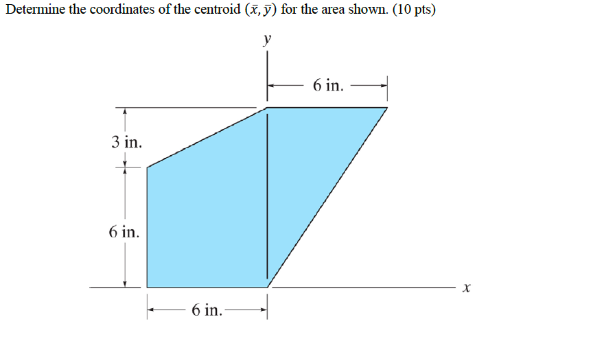 Solved Determine The Coordinates Of The Centroid X Y For