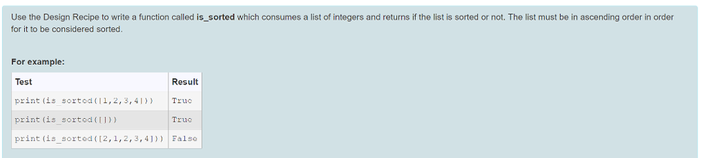 Solved Use the Design Recipe to write a function called | Chegg.com
