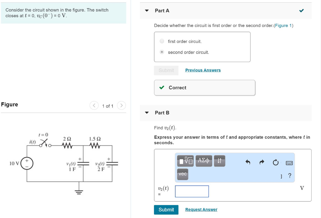 Solved Consider the circuit shown in the figure. The switch | Chegg.com