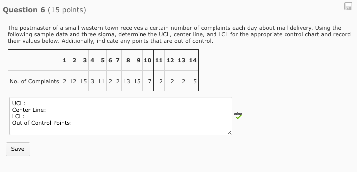 Solved The postmaster of a small western town receives a | Chegg.com