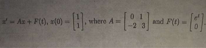 Solved Use matrix method to find the solution to the | Chegg.com
