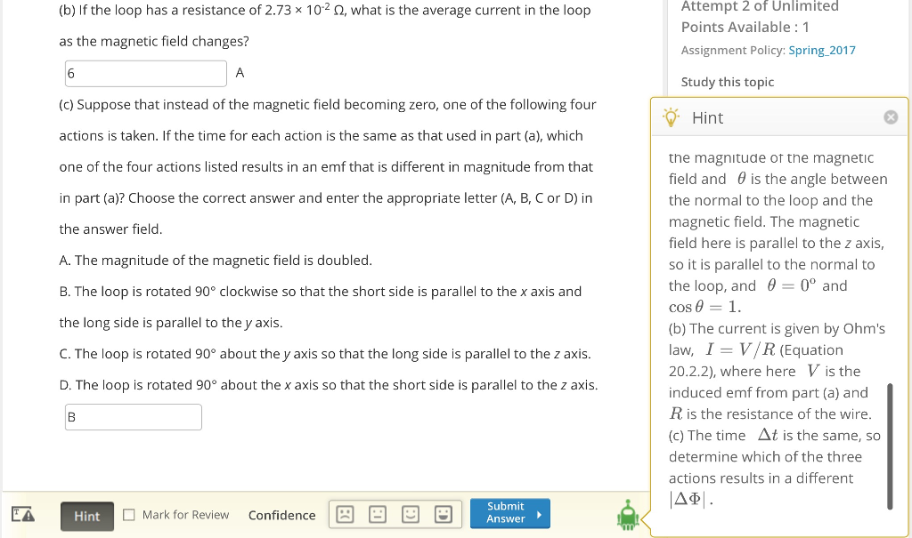 Solved Q 6: A rectangular loop of wire lies in the x-y plane | Chegg.com