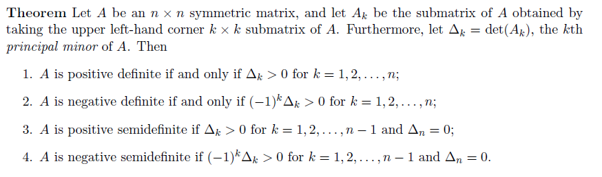 Let A be an n times n symmetric matrix, and let A_k | Chegg.com