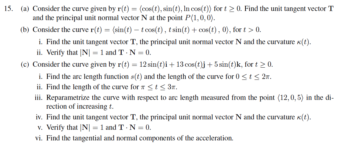 Solved Consider the curve given by r(t) = (cos(t), sin(t), | Chegg.com