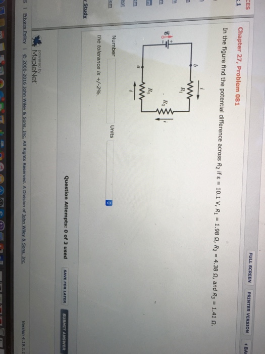 Solved In the figure find the potential difference across | Chegg.com