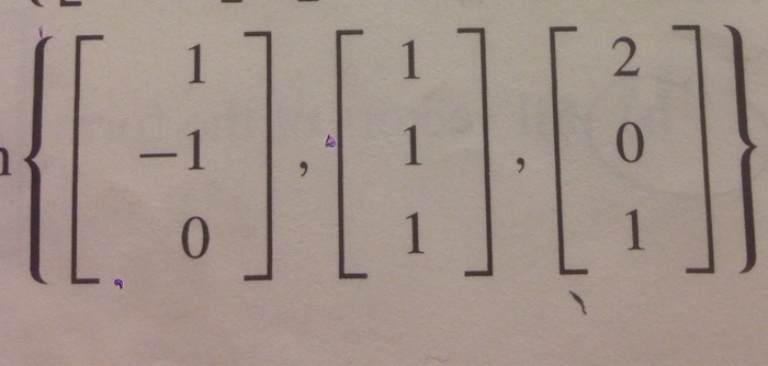 Solved Find the entire span in set-builder notation {[1 -1 | Chegg.com