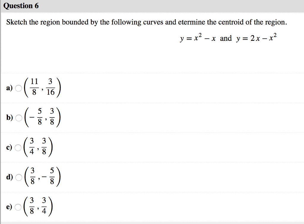 Solved Sketch the region bounded by the following curves and | Chegg.com