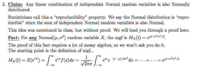 Solved 2. Claim: Any linear combination of independent | Chegg.com