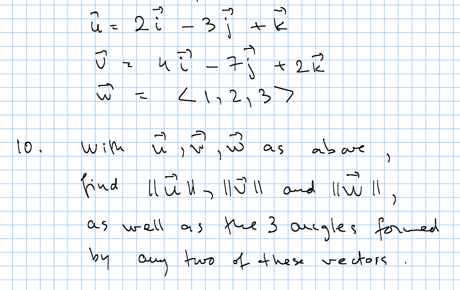Solved Vector U 2 Vector I 3 Vector J Vector K Vector