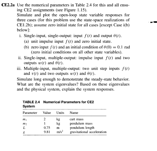 Solved Continuing Exercise CE7.2 parts (a) and (b). Only | Chegg.com