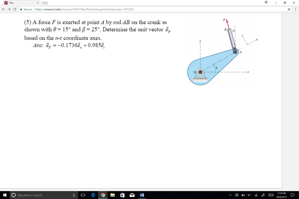 Solved Files ← → c Secure | Chegg.com