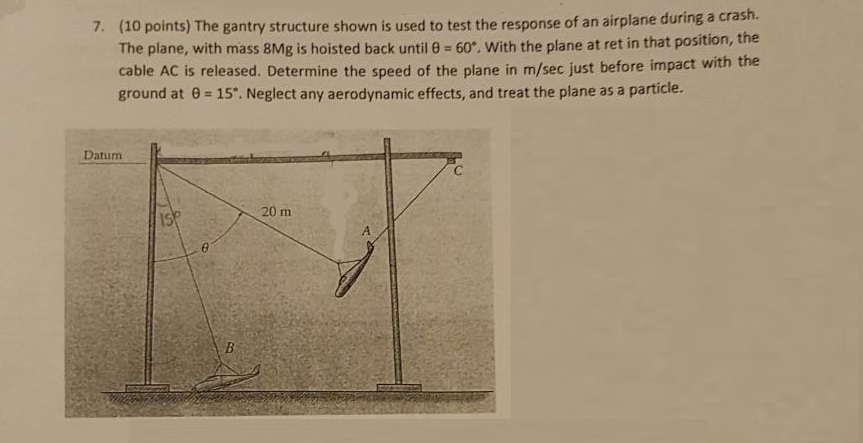 Solved The gantry structure shown is used to test the | Chegg.com