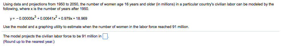 Solved Using data and projections from 1950 to 2050, the | Chegg.com