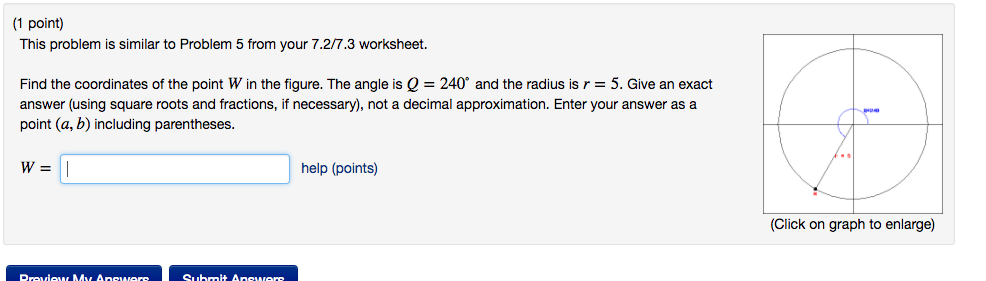 Solved This problem is similar to from your 7.2/7.3 | Chegg.com