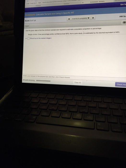 Solved Use the given date to find the minimum sample size | Chegg.com