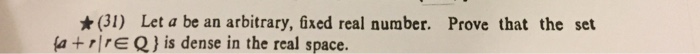 Solved Let a and be an arbitrary, fixed real number. Prove | Chegg.com