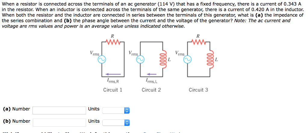 Solved When a resistor is connected across the terminals of | Chegg.com