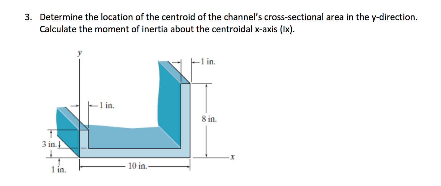 Solved Determine the location of the centroid of the | Chegg.com