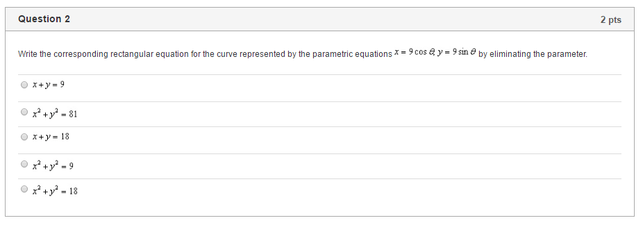 Solved Write the corresponding rectangular equation for the | Chegg.com