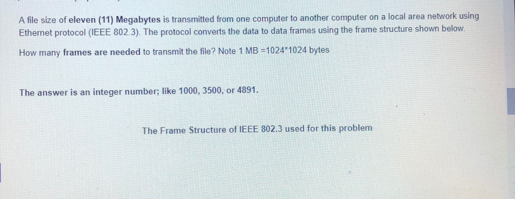 Solved Question 1 (3 points) Two computers are connected | Chegg.com