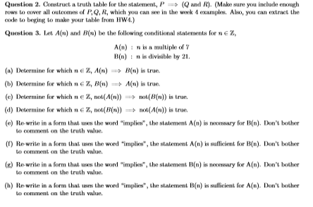 Solved Construct a truth table for the statement, P (Q and | Chegg.com