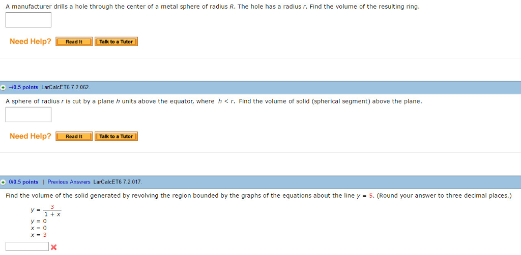 Solved A manufacturer drills a hole through the center of a | Chegg.com