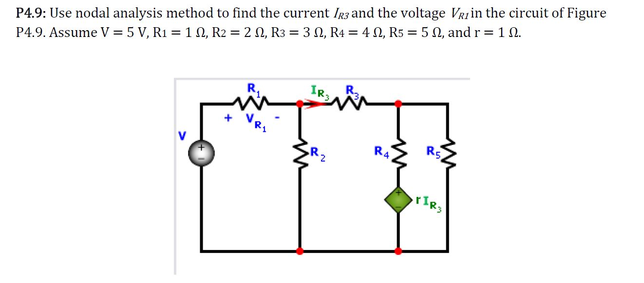 Solved Use nodal analysis method to find the current I_r3 | Chegg.com