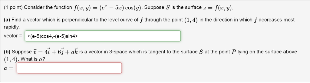 Solved Consider the function f(x, y) = (e^x - 5x) cos(y). | Chegg.com
