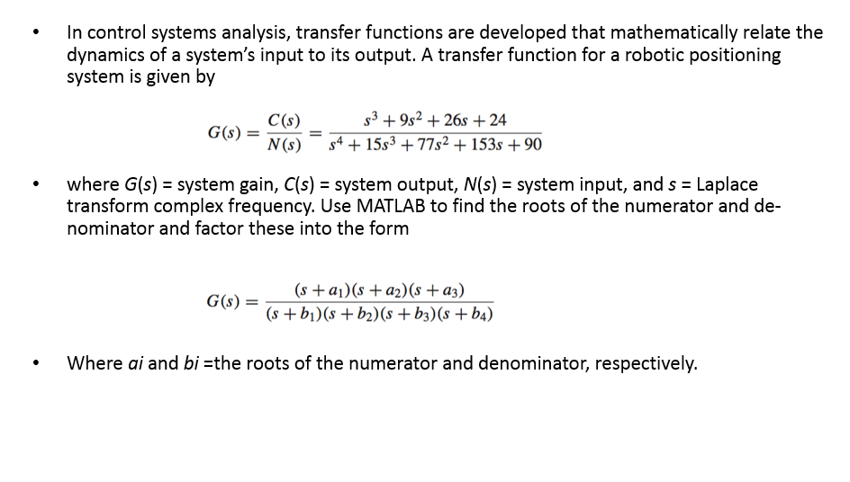 Solved In control systems analysis, transfer functions are | Chegg.com