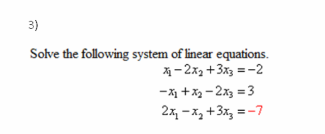 Solved Solve the following system of linear equations. | Chegg.com