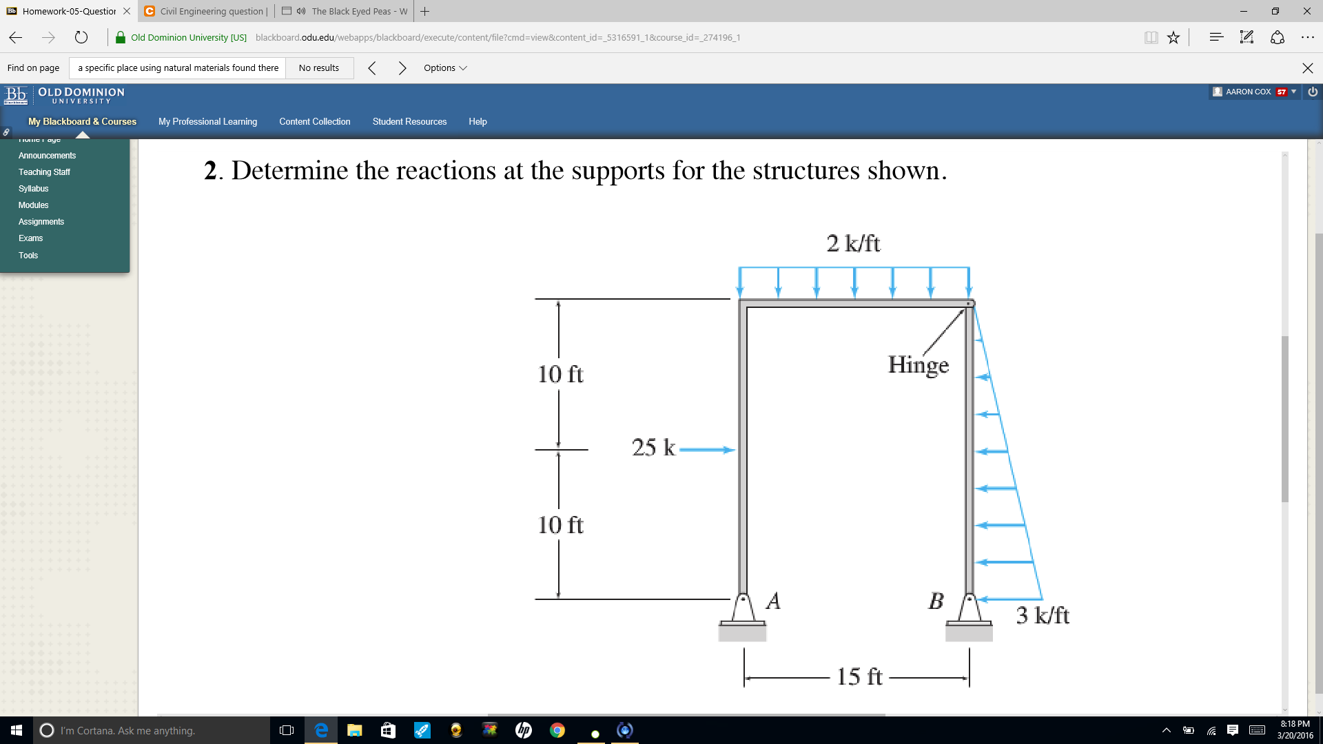 Solved Determine The Reactions At The Supports For The