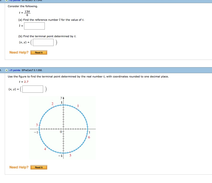 Solved Consider the following. 13π (a) Find the reference | Chegg.com