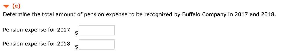 Solved Exercise 20-17 (Part Level Submission) Buffalo | Chegg.com