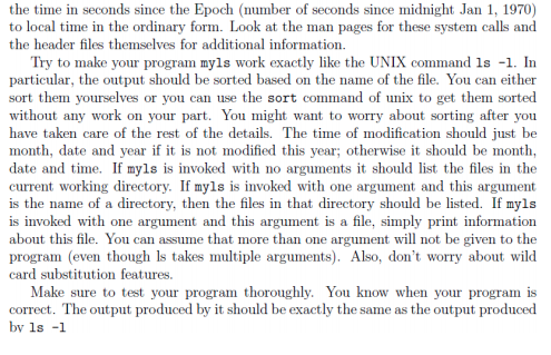 Assignment 4: Files in UNIX Objective: The objective | Chegg.com