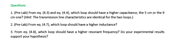 Solved Lab Exercise 4: Shielded-Loop Resonators Objective | Chegg.com