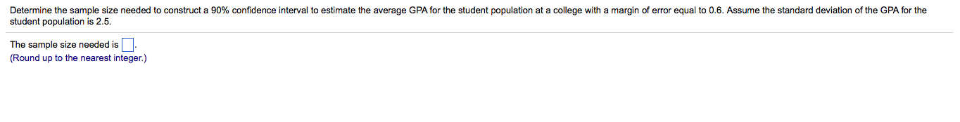 Solved Determine the sample size needed to construct a 90% | Chegg.com