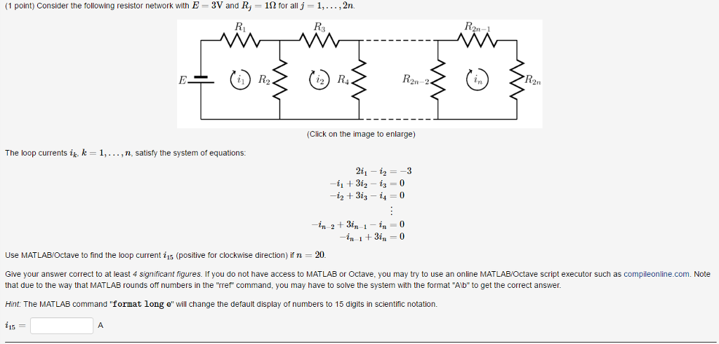 Solved Consider the following resistor network with E = 3V | Chegg.com