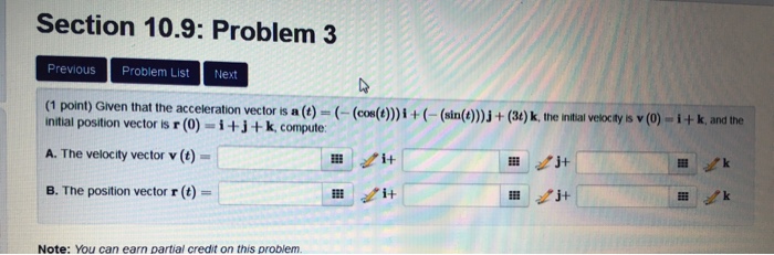 Solved Section 10.9: Problem 3 Previous Problem List Next | Chegg.com