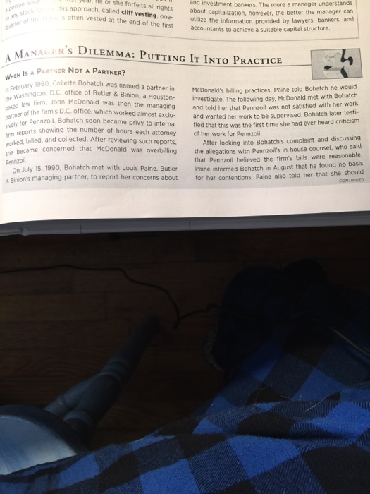 When us a partner not a partner? | Chegg.com